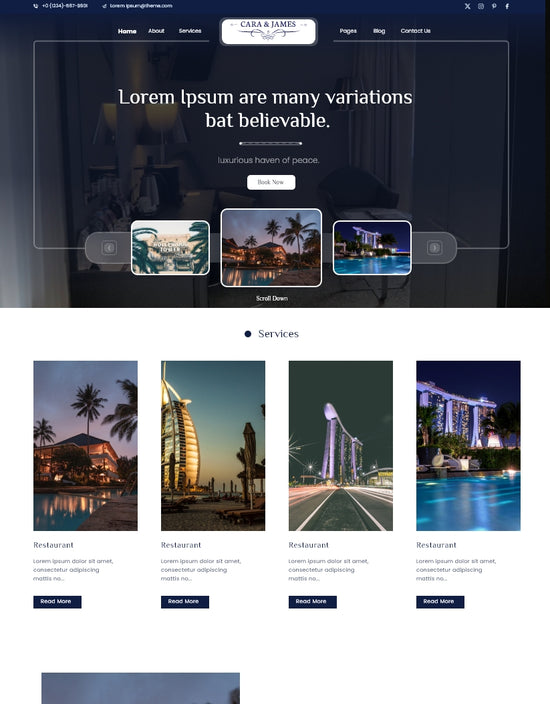 Premium Grand Hotel WordPress Theme – Logical Themes