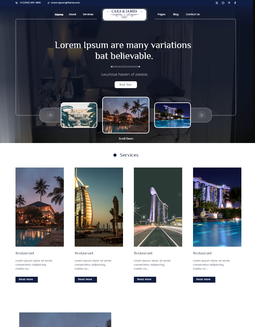 Premium Grand Hotel WordPress Theme – Logical Themes